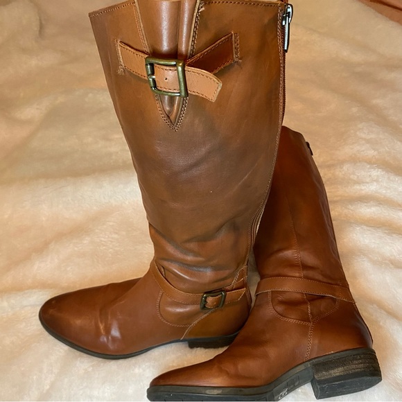 Sam Edelman | Shoes | Sam Edelman Cognac Painter Leather Riding Boots ...